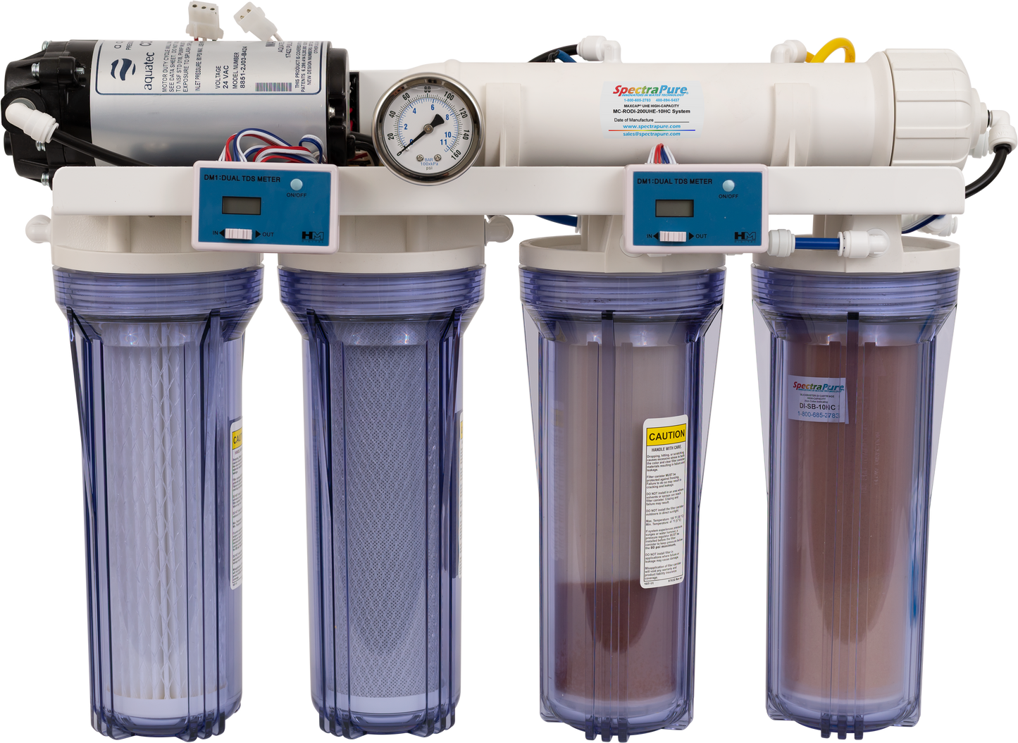 SpectraPure® MaxCap ® 1:1 Ultra High Efficiency 200GPD RO/DI System ...