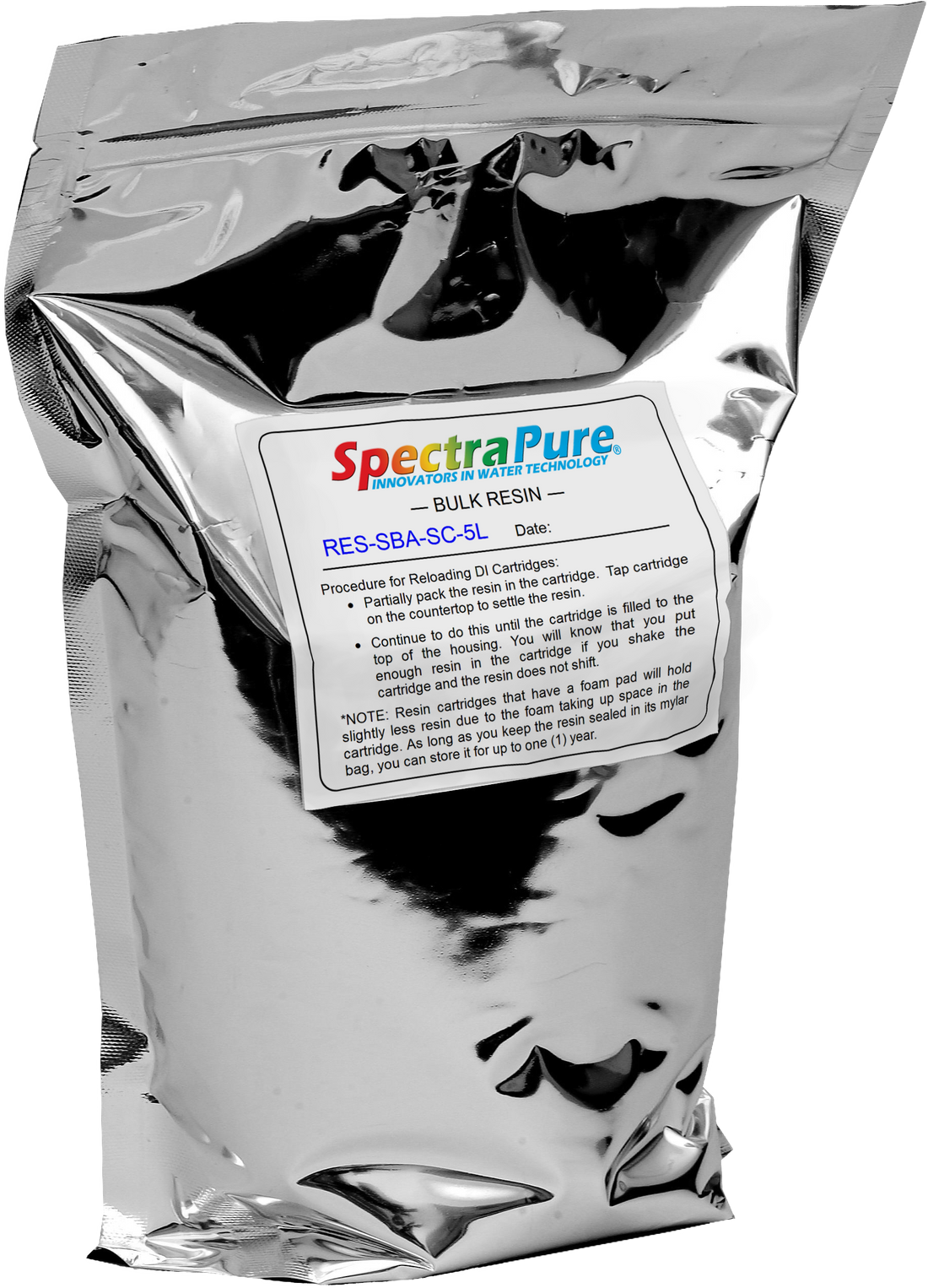SpectraPure® Anion Color-Indicating DI Resin - Bulk Bags - RES-SBA-CI ...