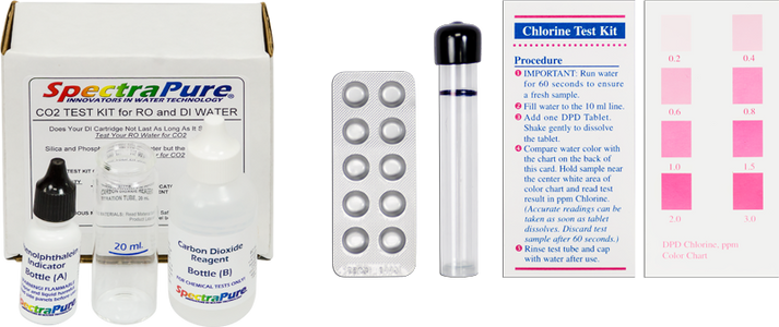 Test Kit Combination Pack with Total Chlorine & Carbon Dioxide Kits ...